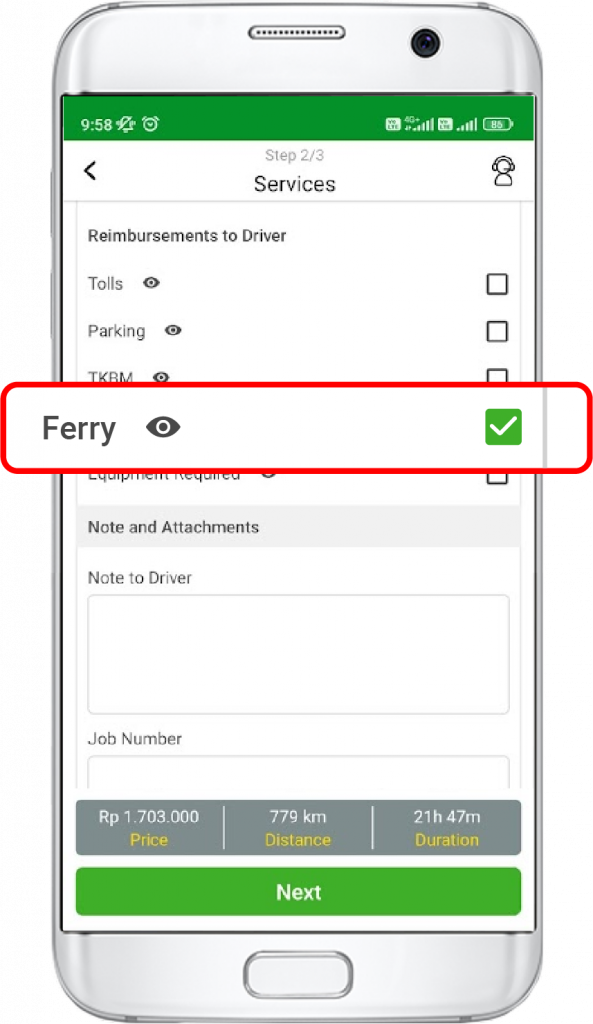 Ferry Fee Reimbursement