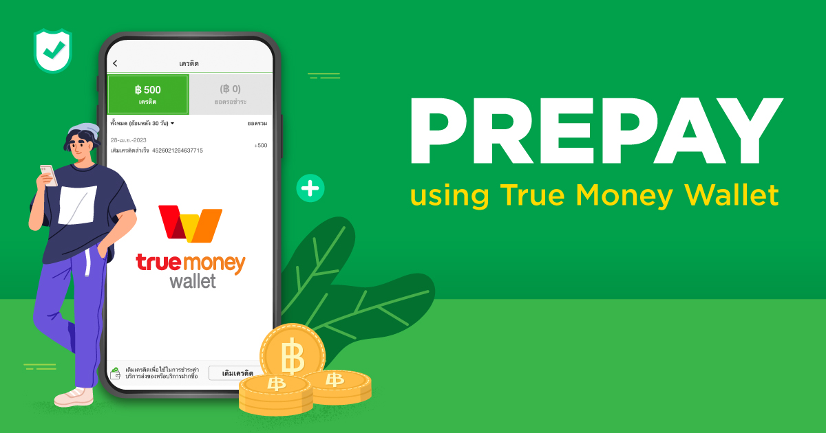 Prepay Using True Money Wallet