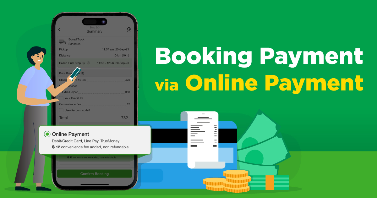Booking Payment via Online Payment